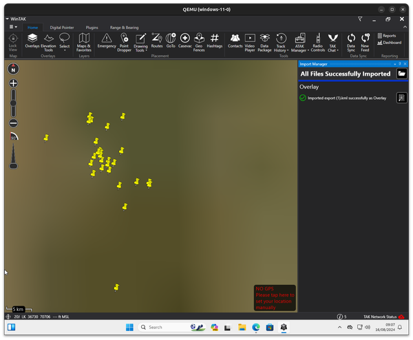 OpenStreetMap layers, in ATAK